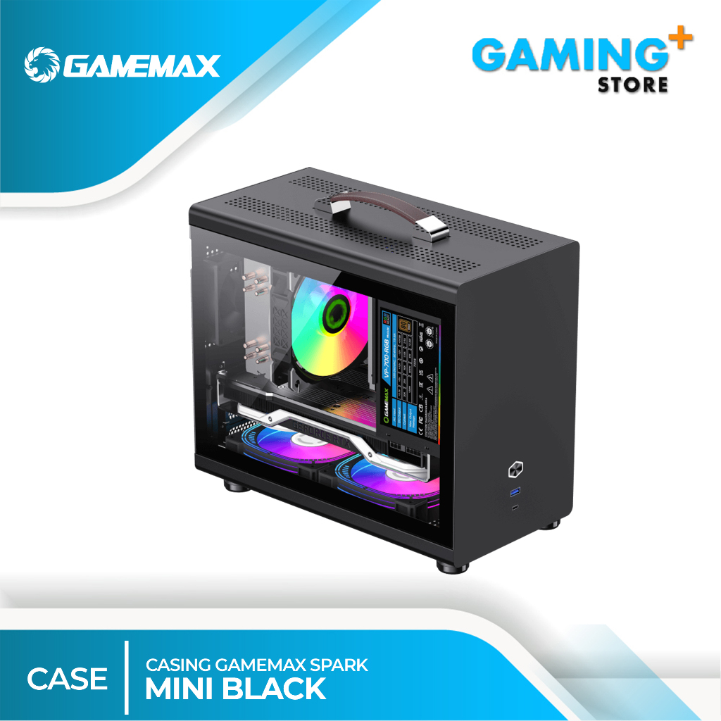 Jual Gamemax Casing Spark Mini Black ITX PC Case | Shopee Indonesia