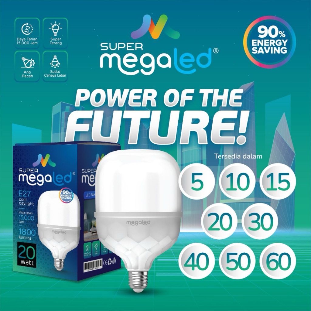 Jual Super Megaled Lampu LED Capsule 10W, 15W, 20W, 30W, 40W, 50W, 60W ...