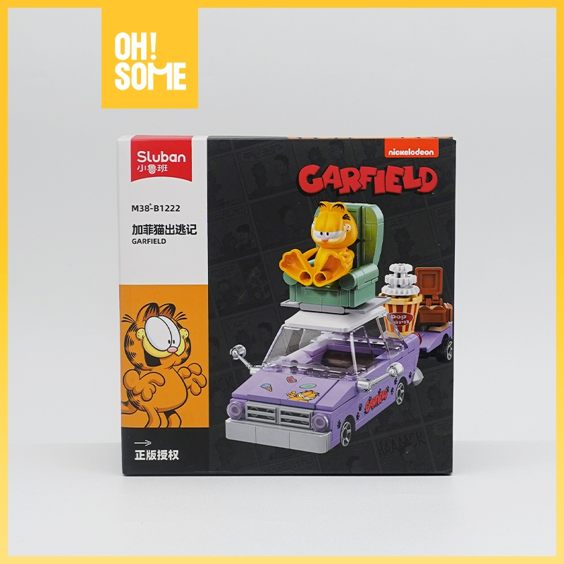 Jual OHSOME SLUBAN Garfield Blocks Figure - The Escape of Garfield ...
