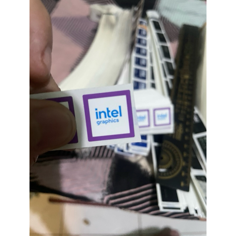 Jual Sticker stiker logo Intel graphics gen15 original | Shopee Indonesia