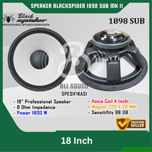 Jual SPEAKER SUBWOOFER BLACK SPIDER 1898 SUB MK II 18 INCH BLACKSPIDER ...