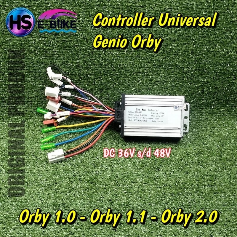 Jual CONTROLLER ORI SEPEDA LISTRIK GENIO ORBY 1.0 & 1.1 & 2.0- 36V~48V ...