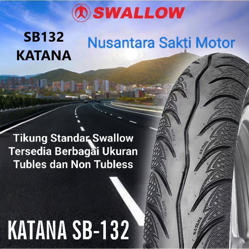 Jual ( SB-132 ) Ban Luar Motor Swallow SB132 katana Ring 14 dan 17 ...