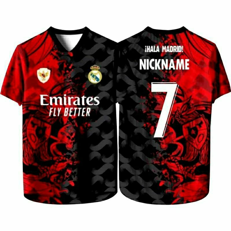 Jual JERSEY TIMNAS INDONESIA X REAL MADRID CUSTOM FULL PRINT, BEBAS ...