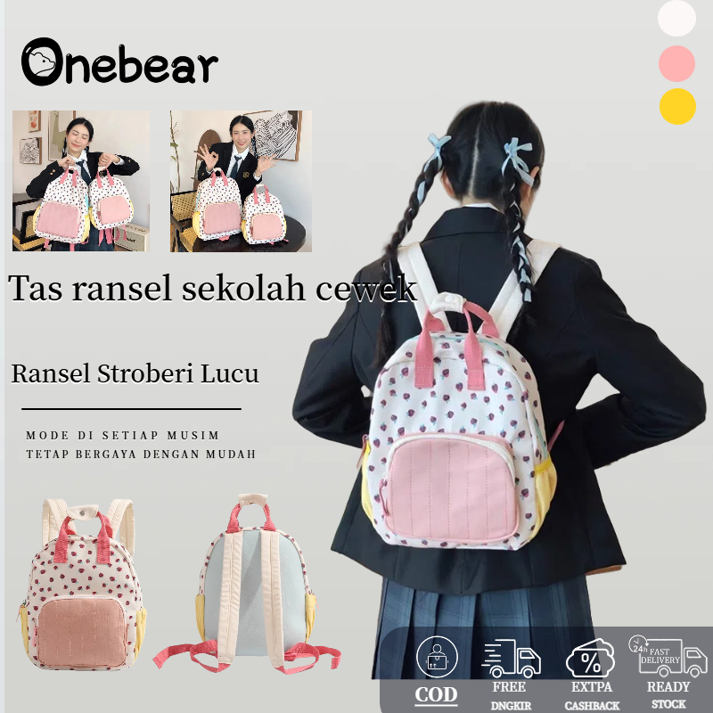 Jual Onebear Tas sekolah aesthetic Y2K ransel lucu ransel perjalanan ...