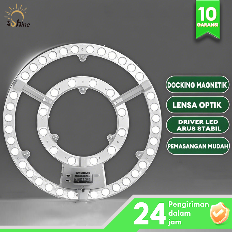 Jual 【Banyak Beli Banyak Hemat】 Lampu Modul Plafon 3warna LED Ring ...