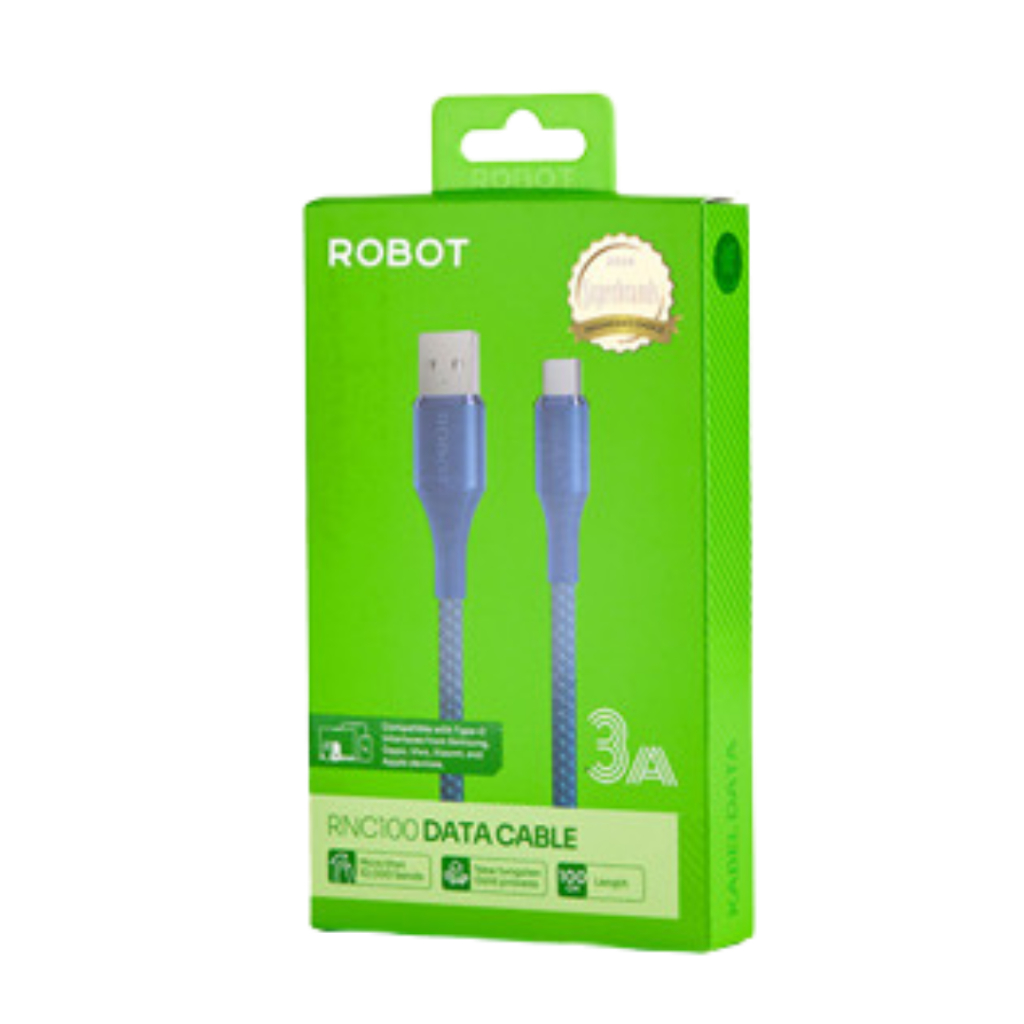 Jual ROBOT RNC100 Kabel Data Usb Type C Fast Charging 3A 1 Meter ...