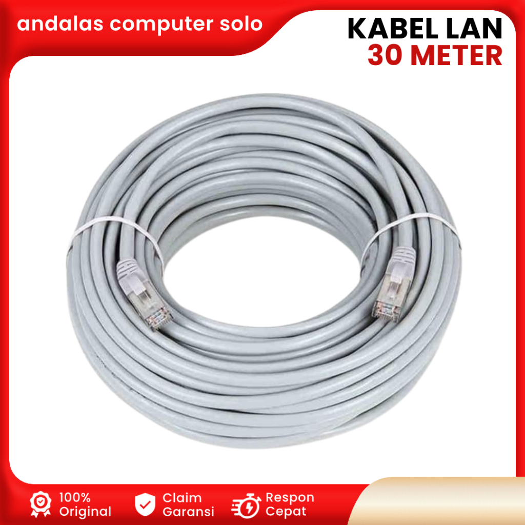 Jual KABEL LAN UTP PRESCOTT 30m CAT 5 CAT 6 CABLE LAN 30 METER PRESCOTT ...