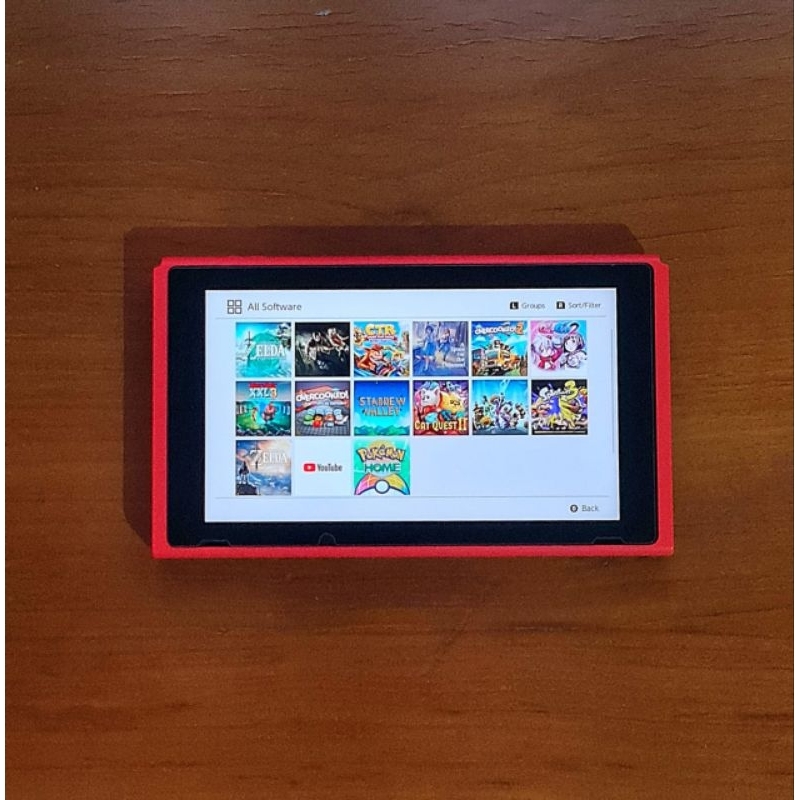 Jual Tablet Nintendo Switch V2 OFW Super Mario Red Edition + MMC 128 GB ...