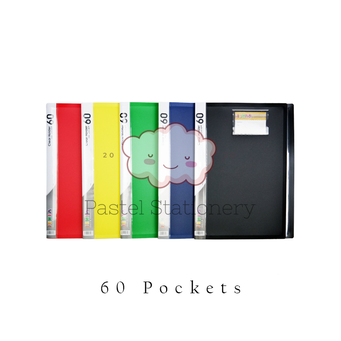 Jual Map Dokumen Isi 60 Sekat Plastik Bening F4 Murah - Clear Holder ...