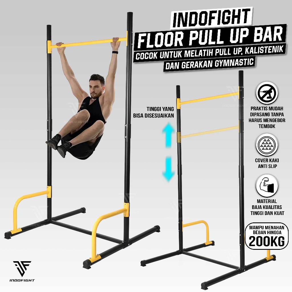 Jual Pull Up Horizontal Gymnastic Indofight Pull Up Bar Alat Fitness ...