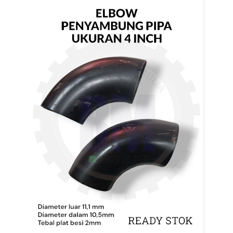 Jual ELBOW PIPA BESI UKURAN 4 INCH | ELBOW SAMBUNGAN PIPA 4 INCH ...
