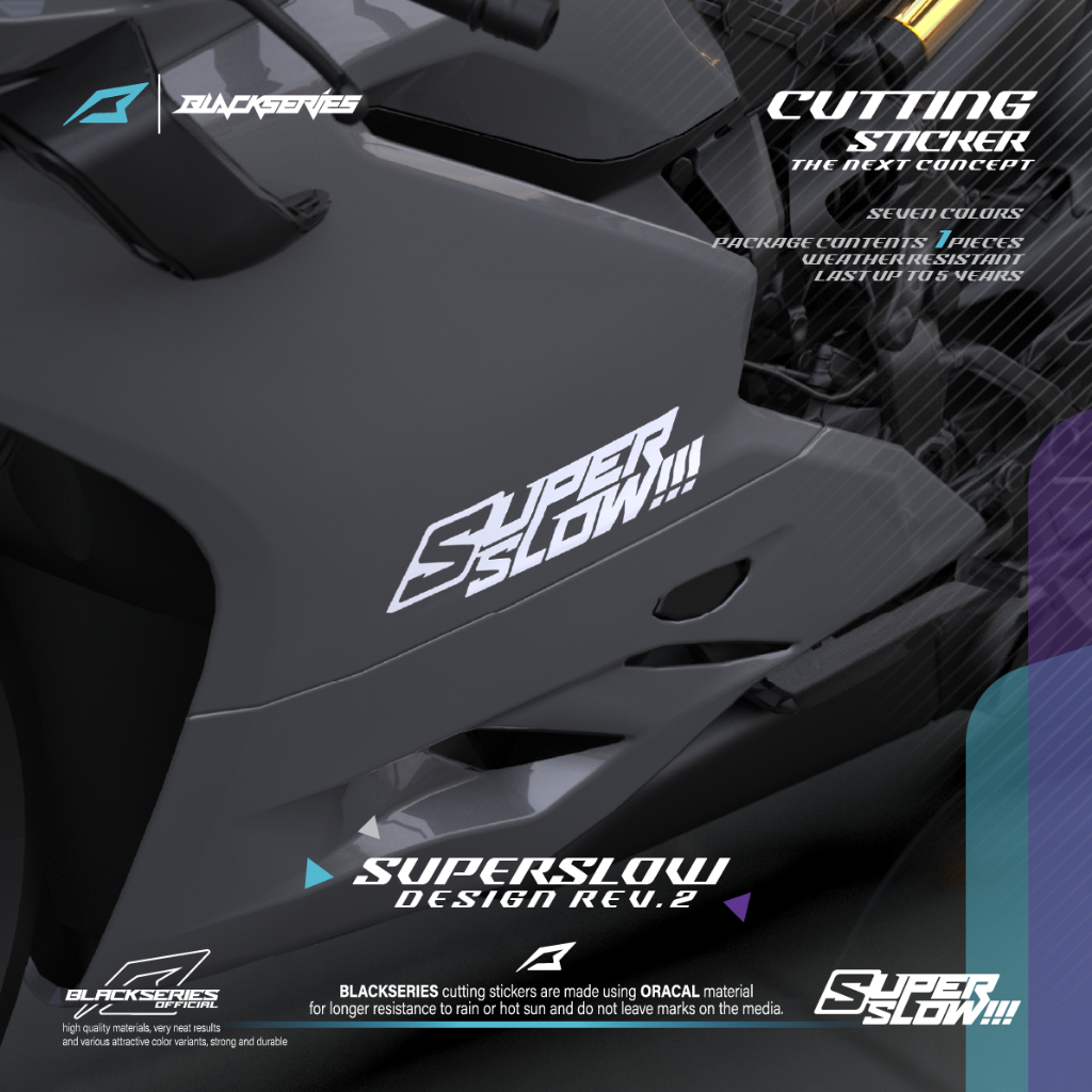 Jual Cutting Sticker Superslow V2 | Stiker Superslow | Shopee Indonesia