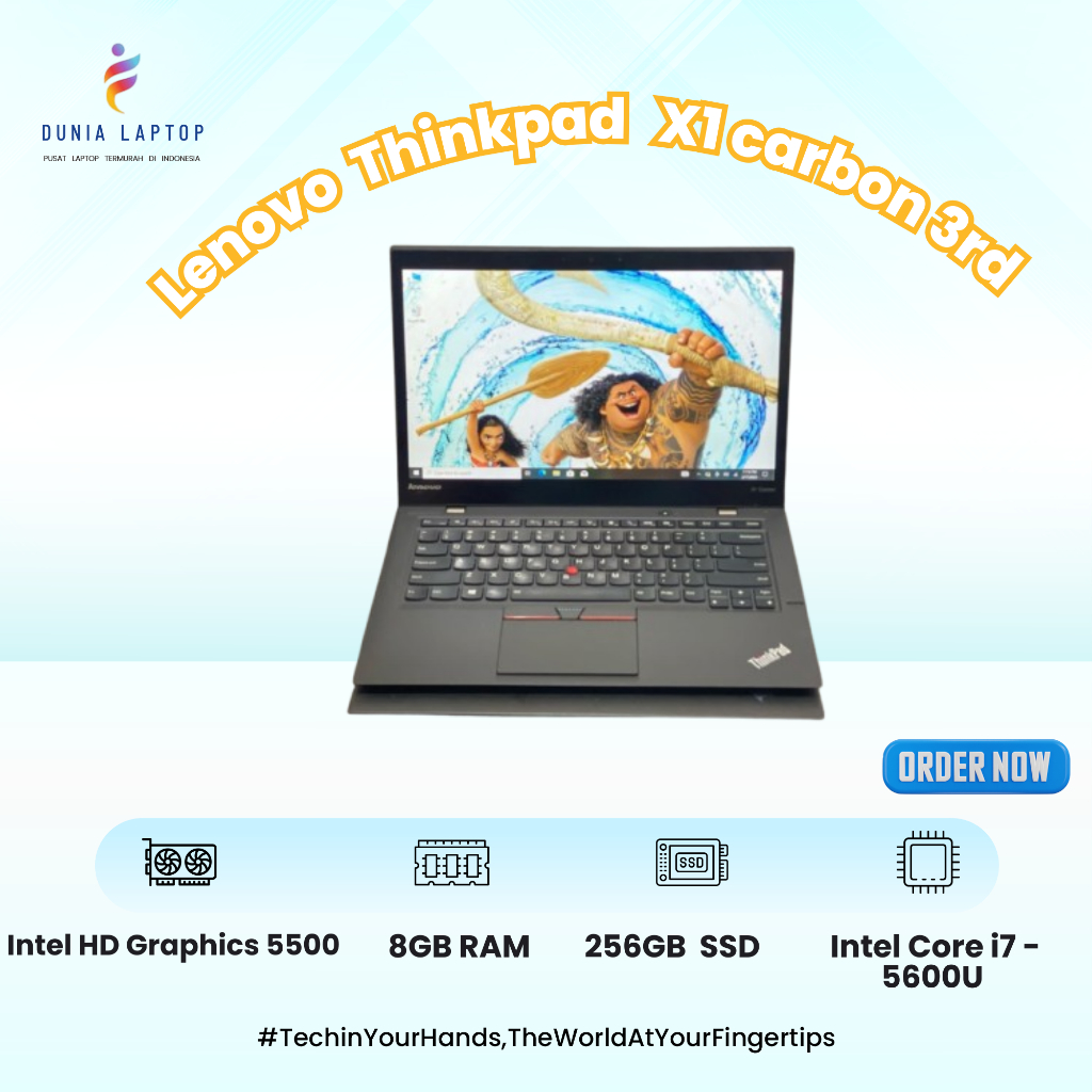 Jual Laptop keren bisa Touchscreen Thinkpad X1 Carbon 3rd | Shopee ...