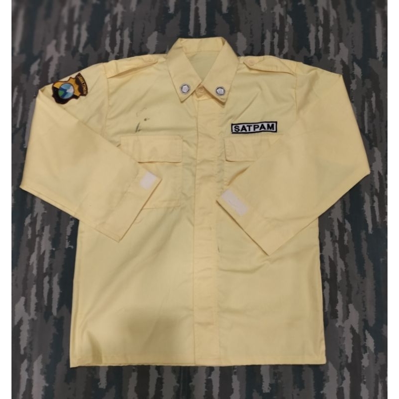Jual BAJU SERAGAM PDL SATPAM CREAM | Shopee Indonesia