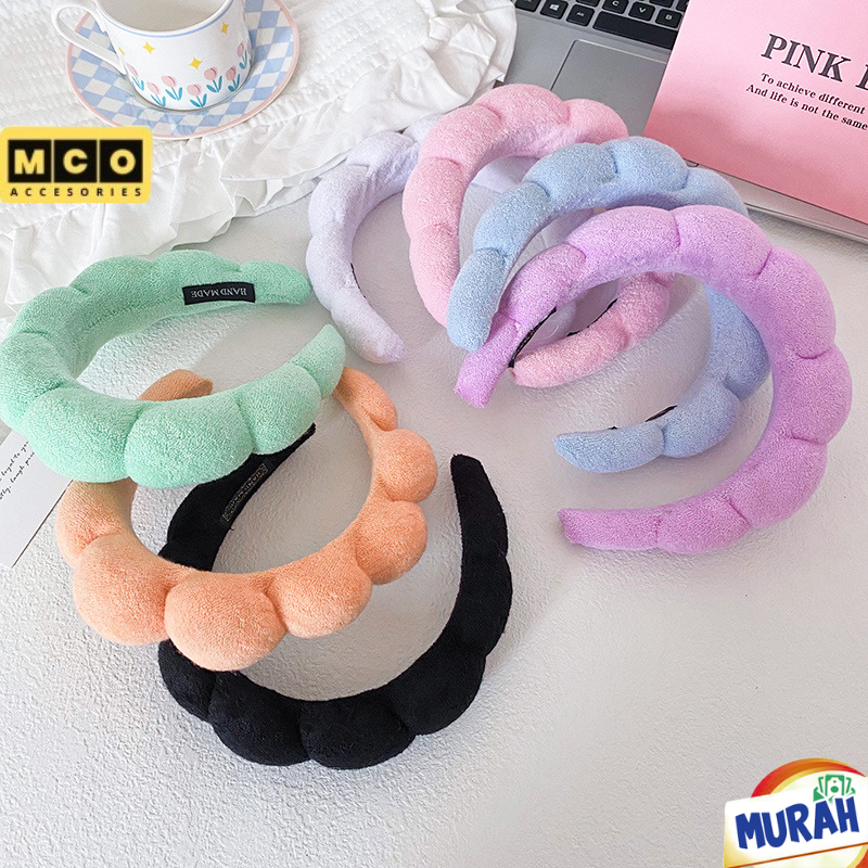 Jual Bando Busa Tebal Bandana Polos Aksesoris Rambut Wanita MCO AR363 ...