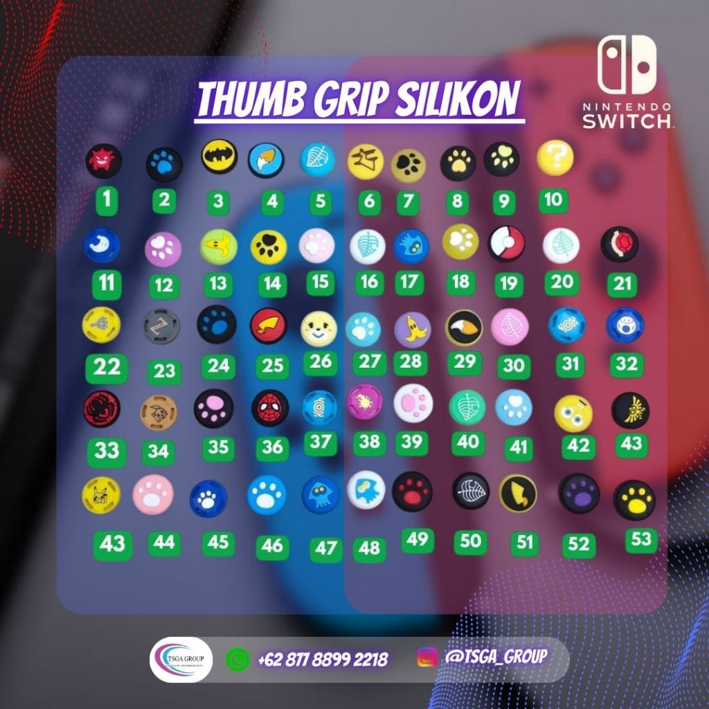 Jual Thumb Grip Analog Caps Thumb Stick Karet silikon analog cap Stik ...