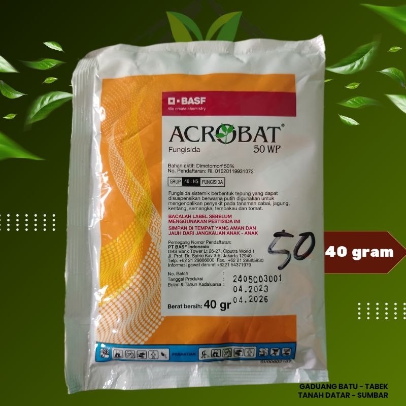 Jual ACROBAT 50WP 40gr Fungisida dimetomorf - penyakit busuk buah dan ...