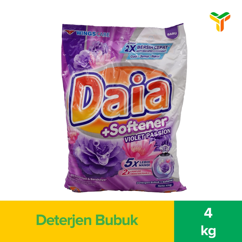 Jual Daia Powder Deterjen Violet 4 Kg | Shopee Indonesia