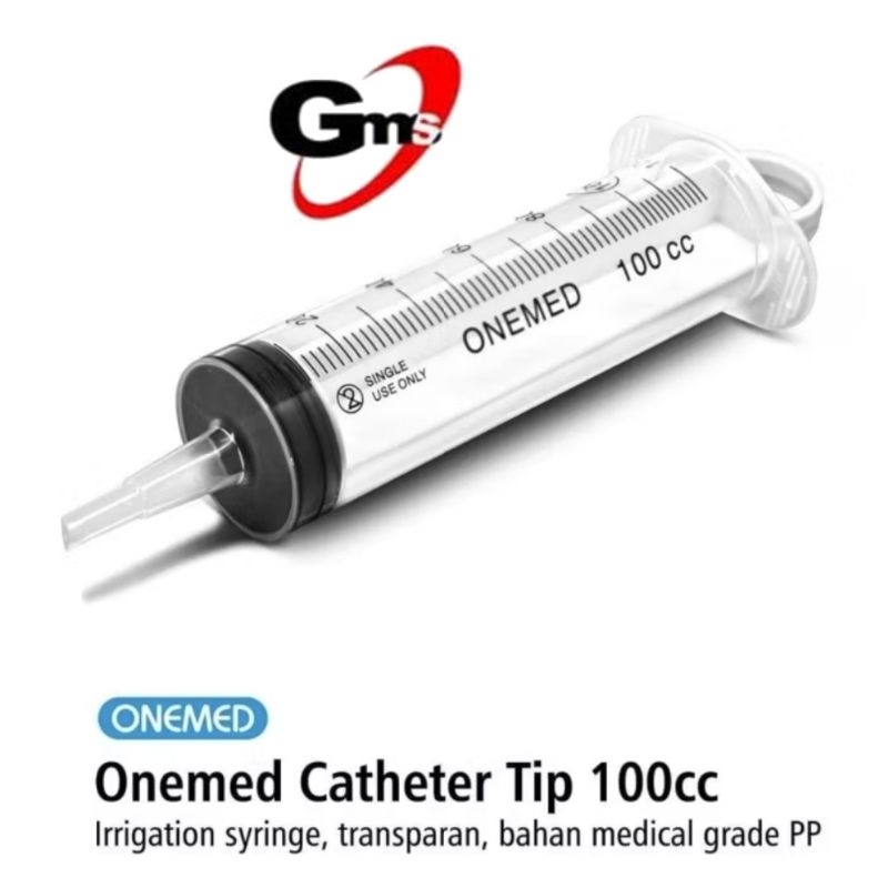 Jual Onemed Catheter Tip 100ml Per Pcs / Syringe 100ml Catheter Tip ...