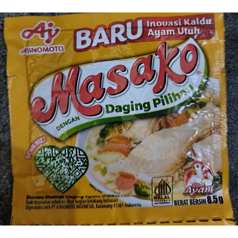 Jual Masako Bumbu Kaldu Penyedap Rasa Ayam Kemasan 1 Sachet | Shopee ...