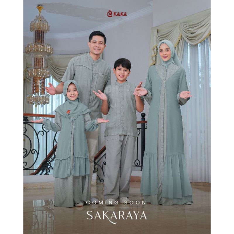 Jual Sarimbit Raya 2025 Sakaraya Series- Smoke Green/ Keke Busana ...