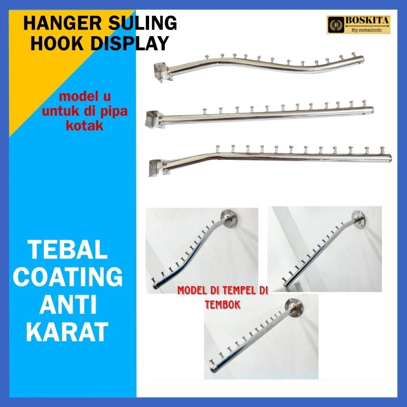 Jual Suling Display Gantungan MBS Pakaian Gantungan Baju Hanger Baju ...