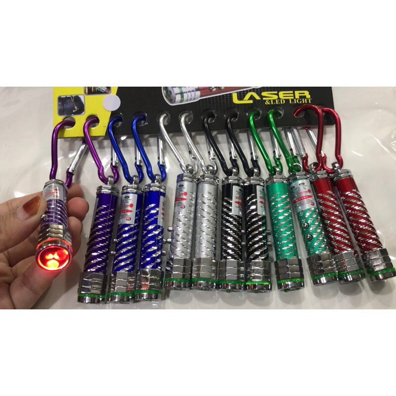Jual LASER 3 IN 1 GANTUNGAN KUNCI LASER ULIR LED IMPORT(ISI 12PCS ...