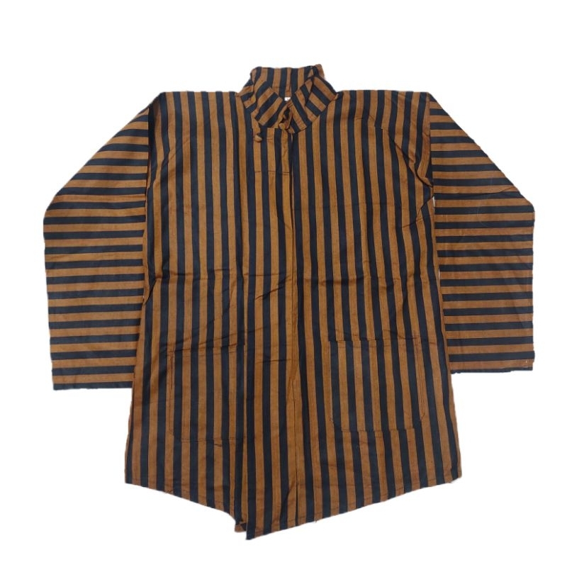 Jual Baju Surjan Lurik Adat Jawa Tradisional Bahan Tenun Halus | Shopee ...