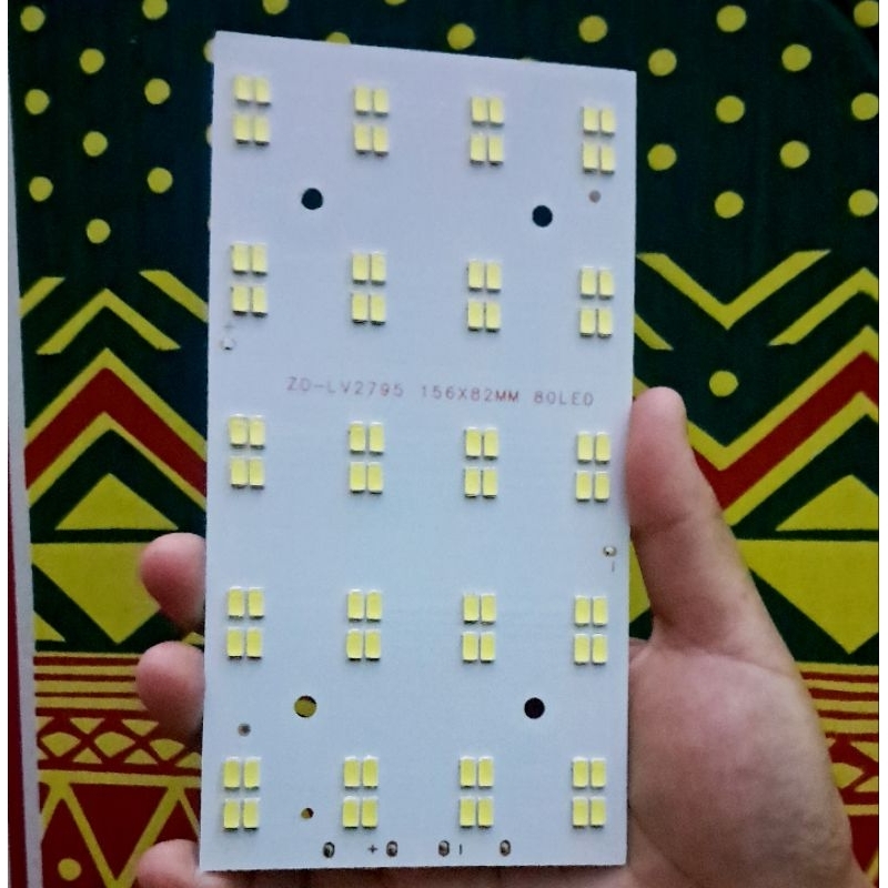 Jual lampu Emergency 20 watt 3.2v - 3.7v 80 titik led smd pcb alumunium ...