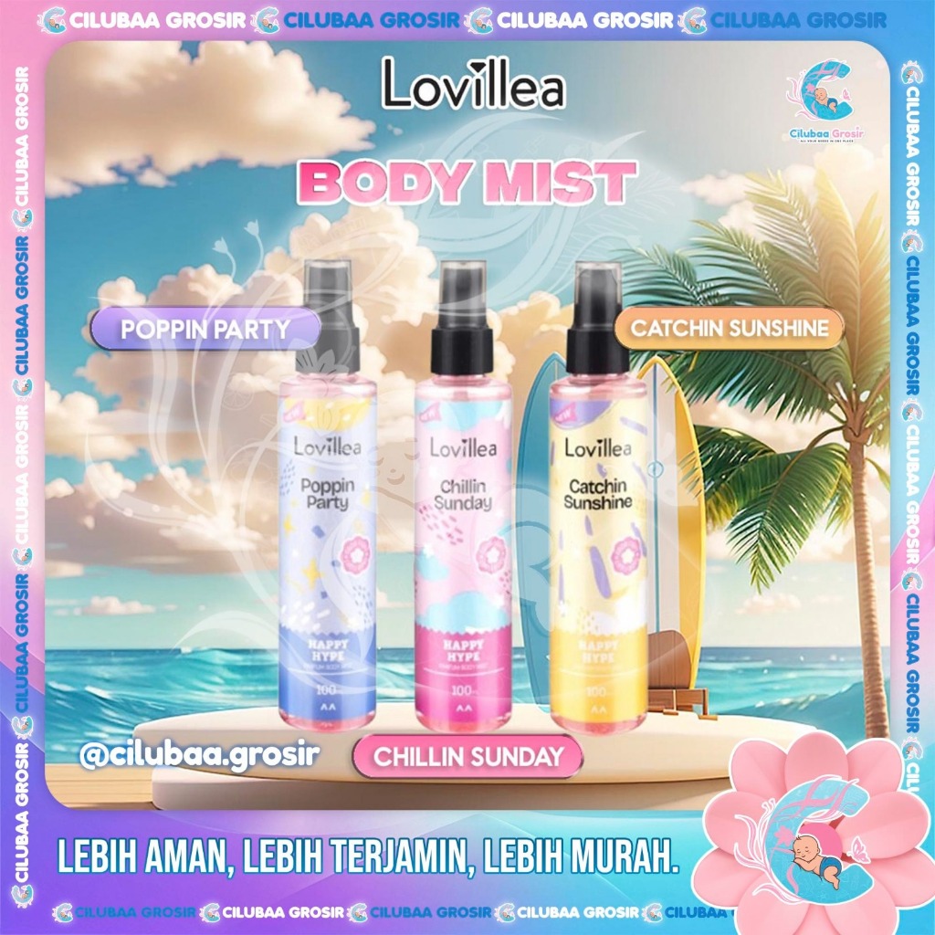Jual LOVILLEA Parfum Body Mist 100ml || Happy Hype Parfume || Catchin ...