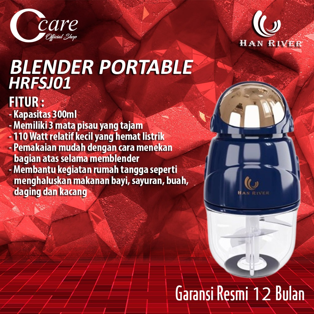Jual HAN RIVER Blender Portable HRFSJ01 blender kapsul Food Chopper ...