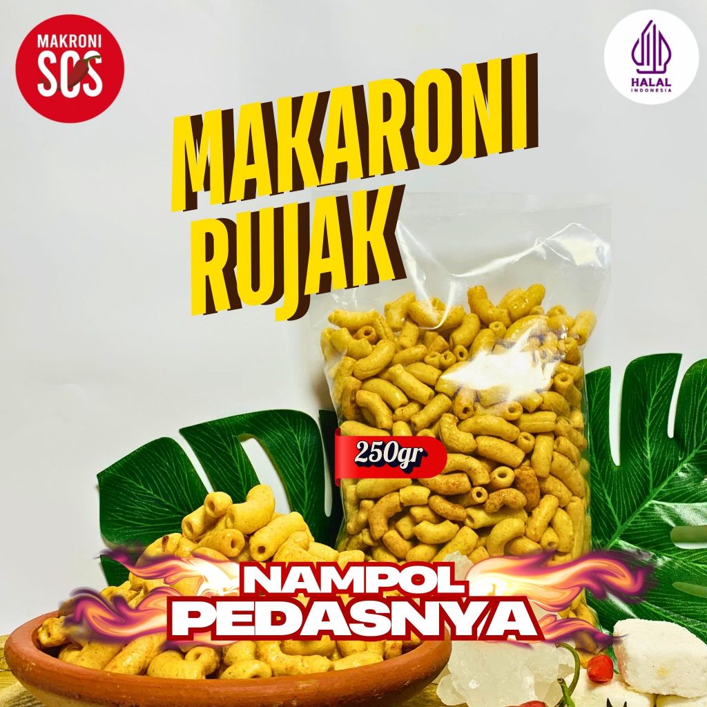 Jual SOS - 250 Gram Makaroni Rujak Enak Renyah Gurih Terenak | Shopee Indonesia