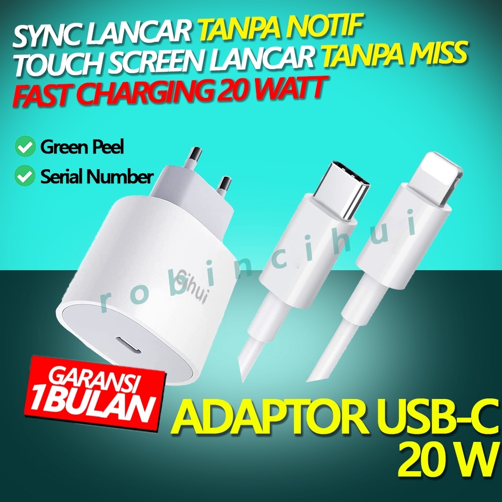 Jual 55TERLARIS KABEL USB C TO IP ADAPTOR 2 W 1 PAKET 2 WATT FAST ...
