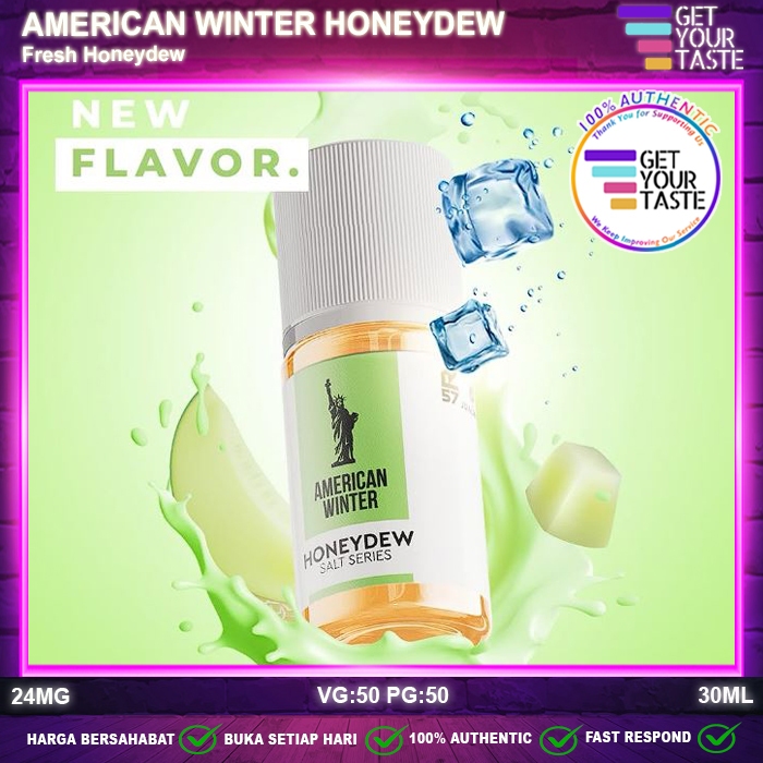Jual Liquid R57 American Winter Honeydew Salt Nic 30ML by Hero57 x JVP ...