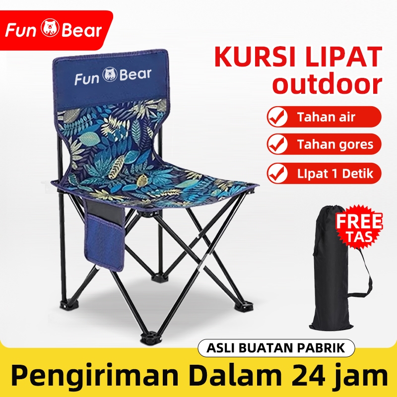 Jual Funbear kursi lipat portable outdoor camping Bangku Lipat kursi ...