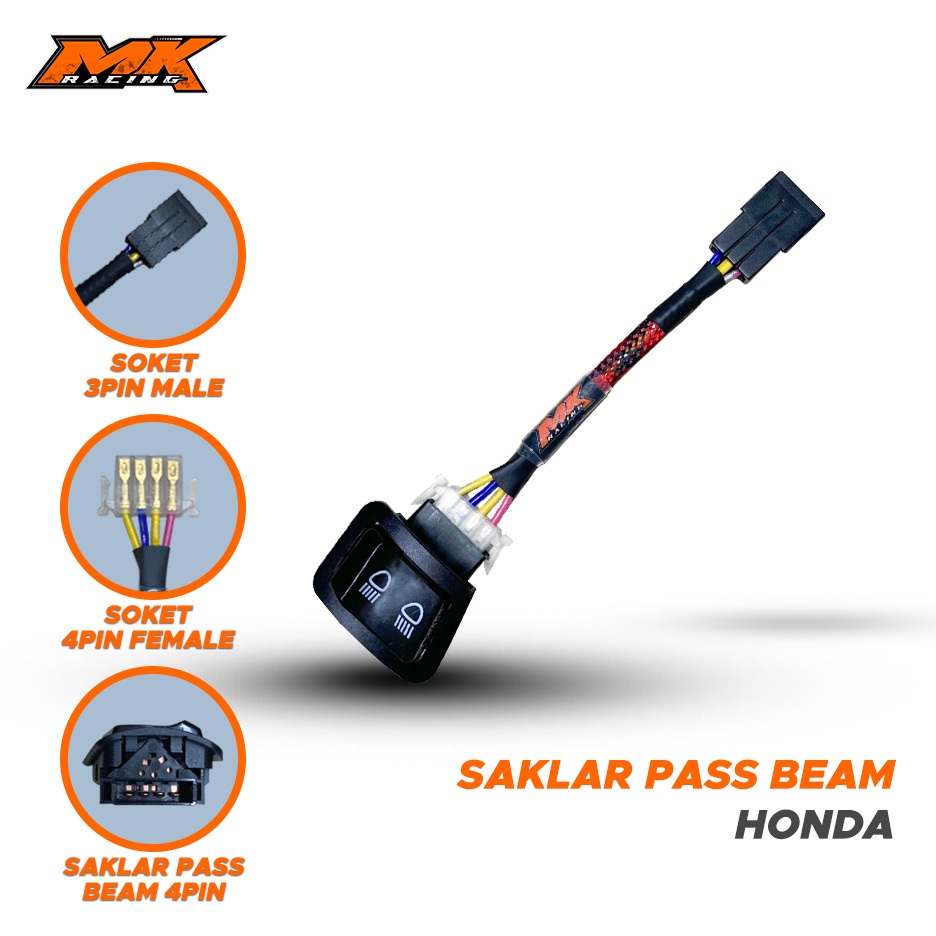 Jual MK Racing Saklar Pass Beam Honda | Shopee Indonesia