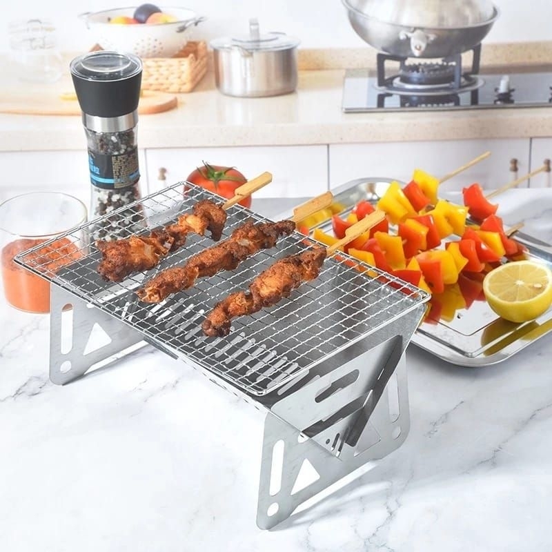 Jual Alat Pemanggang / Panggangan Mini Portable Lipat Bahan Stainless ...