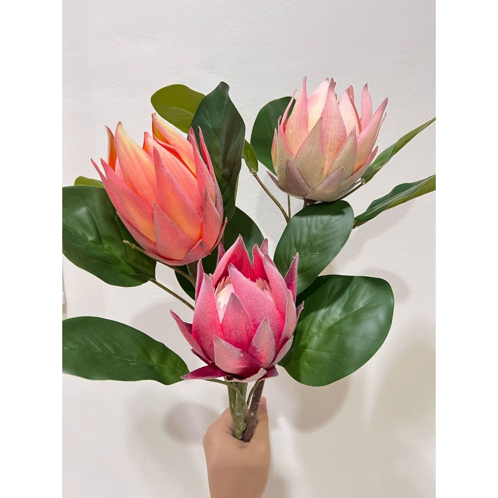 Jual Artificial King Protea / Bunga palsu Dekorasi Meja Tanaman Hias ...