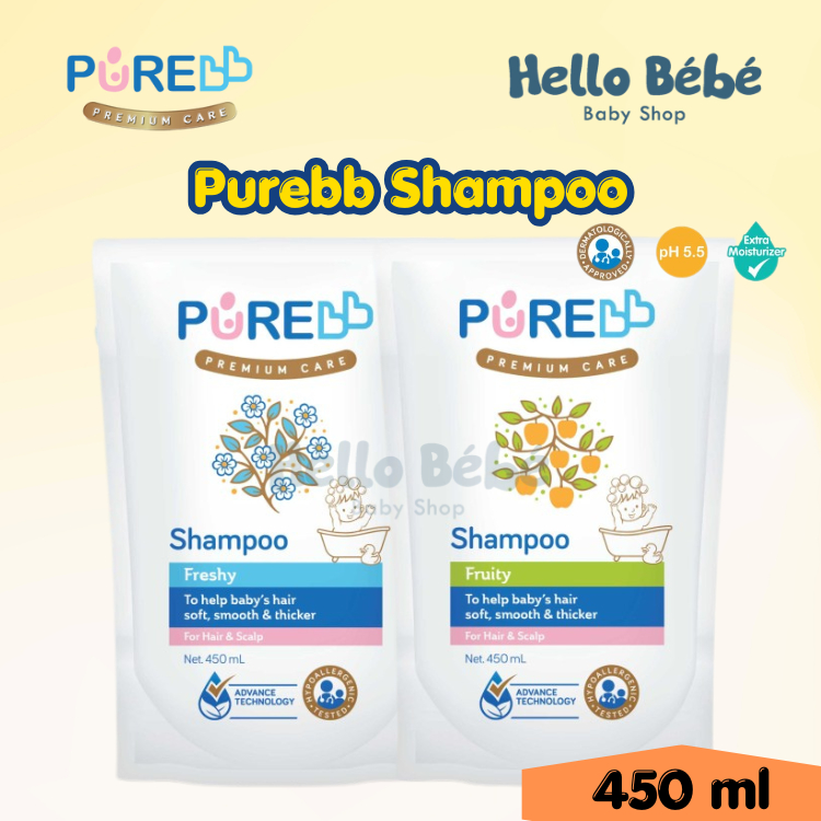 Jual Pure BB Shampoo Aroma Freshy dan Fruity Refill Pack 450ml ...