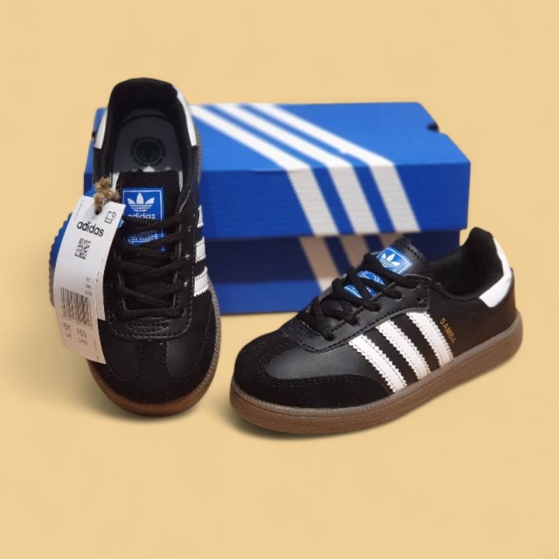 Jual Sepatu samba anak hitam laki laki dan perempuan sneakers sekolah ...