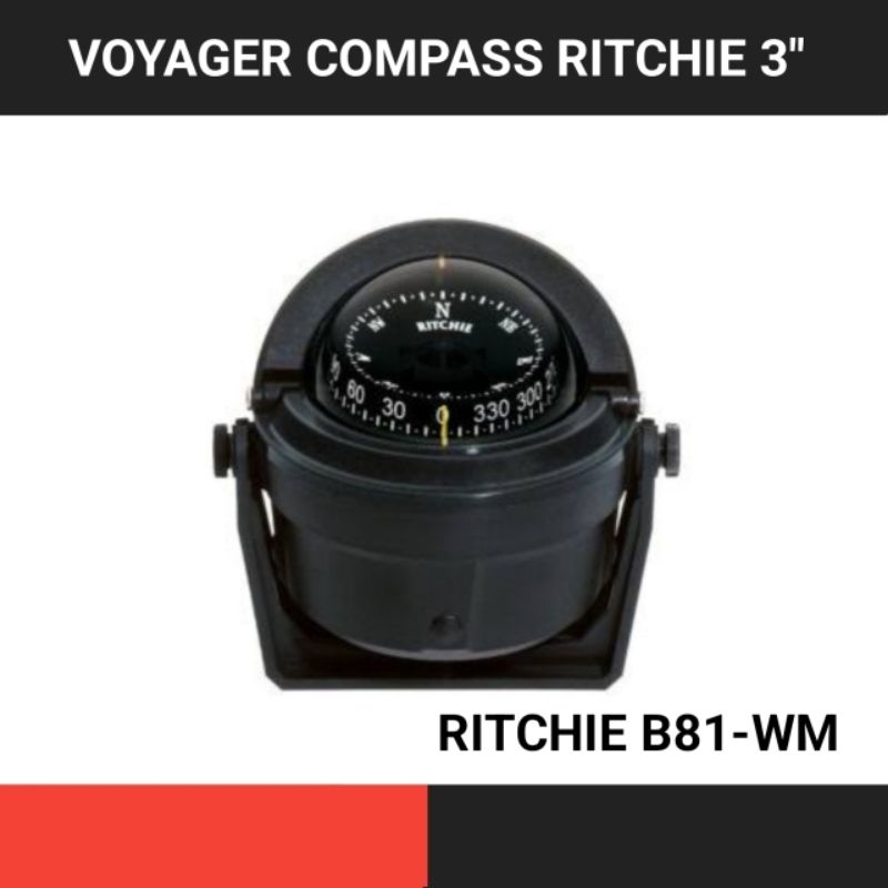 Jual Ritchie B-81-WM Voyager Compass 3 inch Kompas Kapal Ritchie B81-WM | Shopee Indonesia