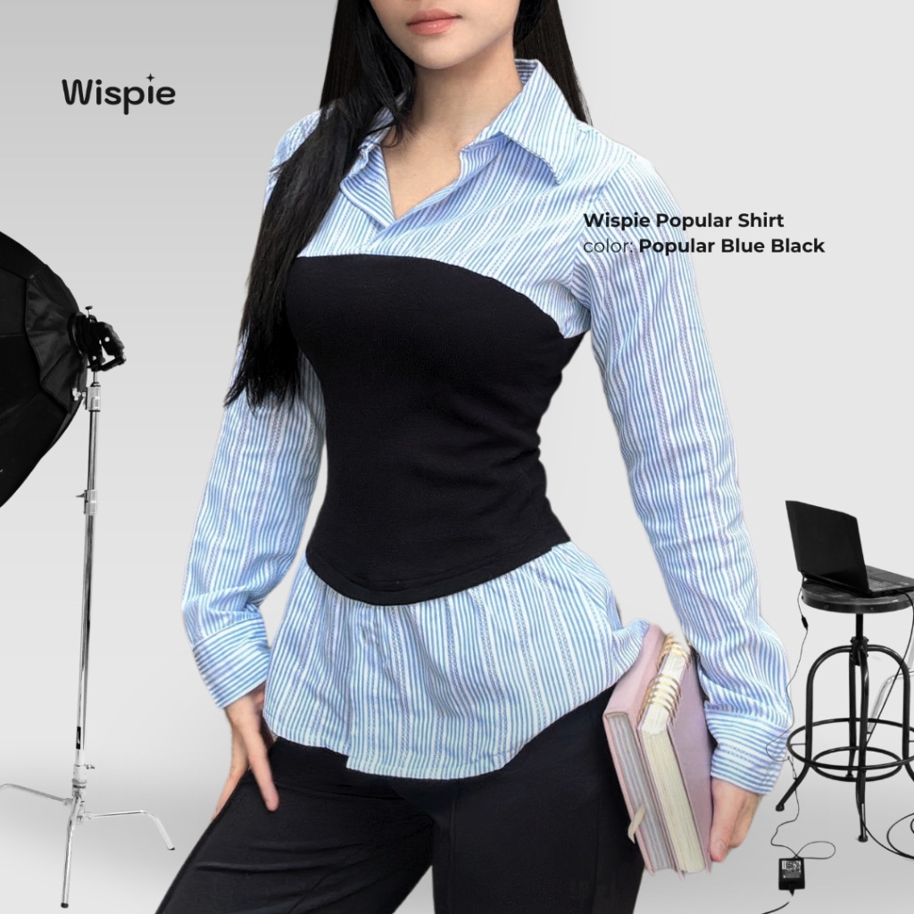 Jual Wispie Popular Shirt | Kemeja Fitted Shirt Wanita Lengan Panjang ...