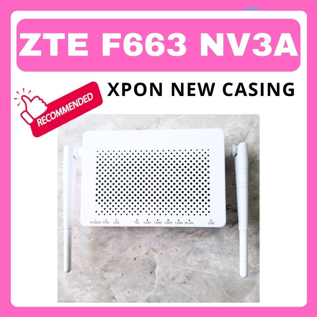 Jual ZTE F663 nV3a XPon Refurbish NEW CASING | Shopee Indonesia