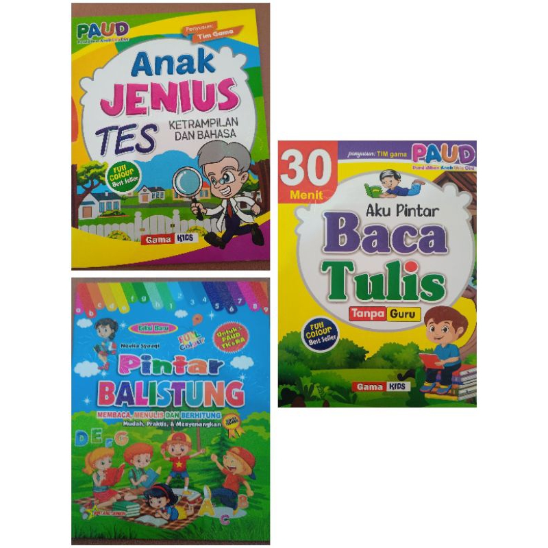 Jual PAKET BUKU UNTUK PAUD BELAJAR MEMBACA, MENULIS DAN BERHITUNG ...