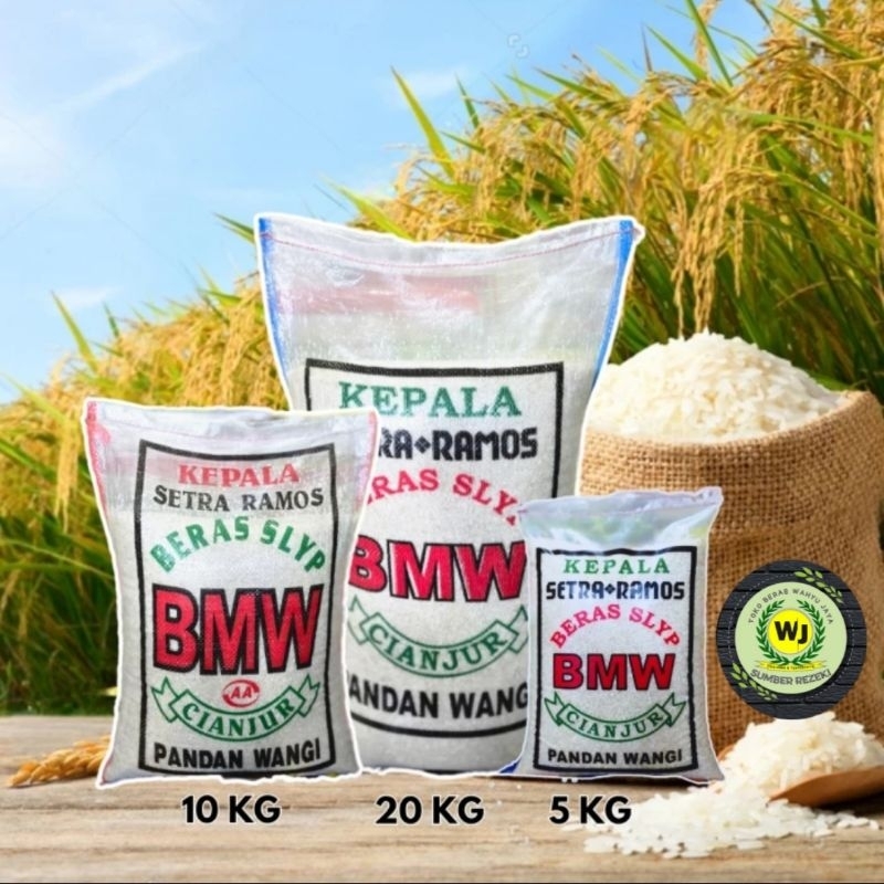 Jual BERAS BMW CIANJUR 5 KG, 10 KG, 20 KG, 25 KG ( kargo) | Shopee ...