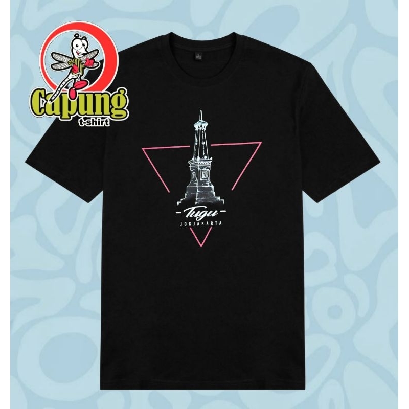 Jual Kaos Jogja Sablon Asli Merek Capung T-shirt Kaos Jogja Segitiga Tugu | Shopee Indonesia