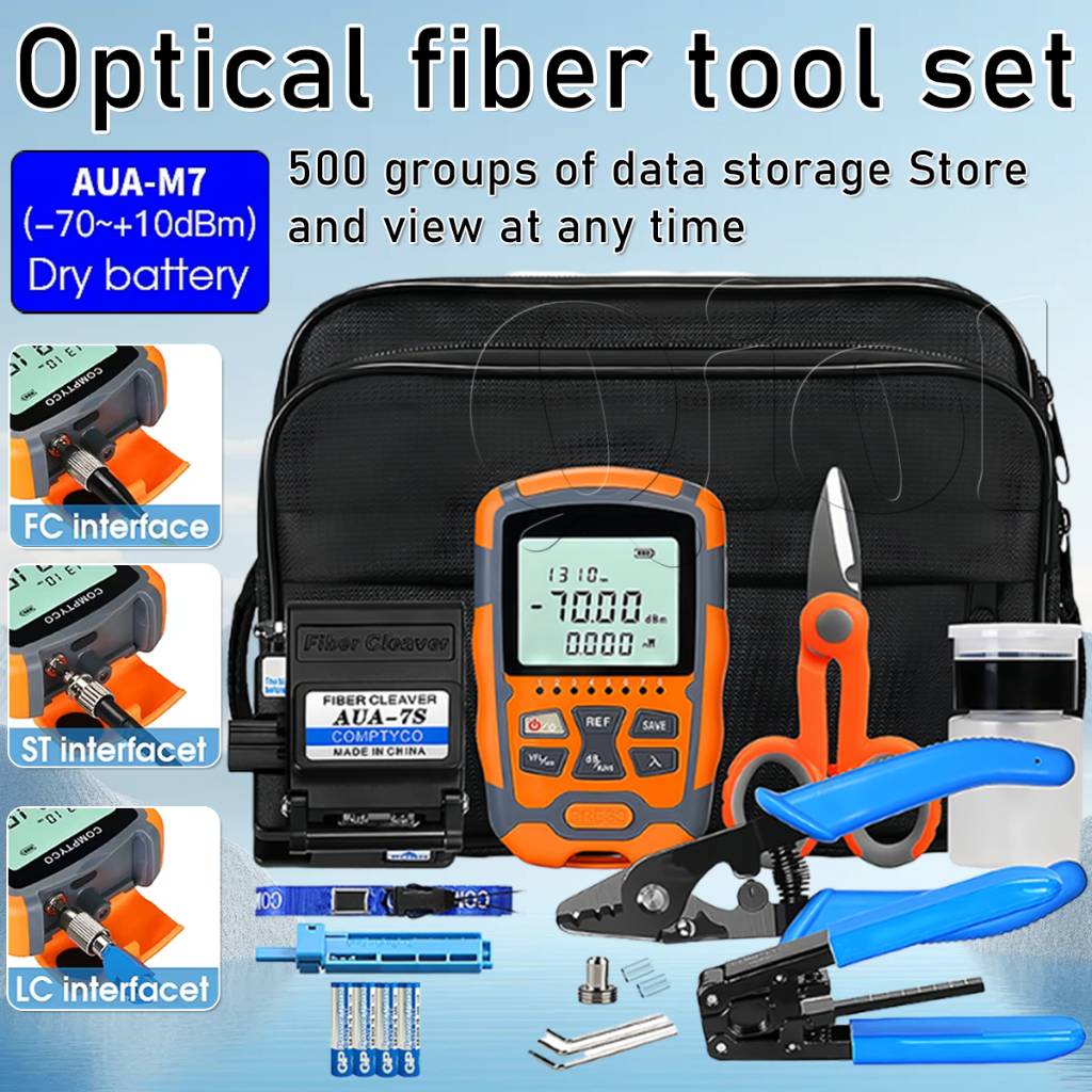Jual AUA-MC7 - FIBER OPTIK FTTH TOOL KIT SET PAKET ALAT TESTER FIBER FO ...