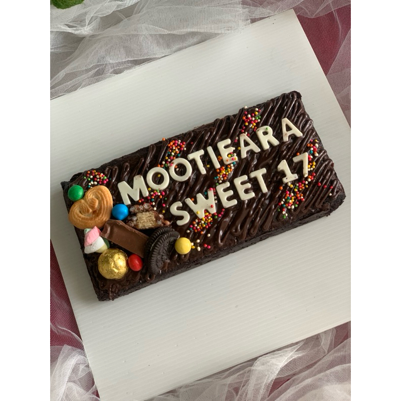 Jual (INSTAN ONLY) Brownies Tart 20cm x 10cm Brownies Cake Brownies ...