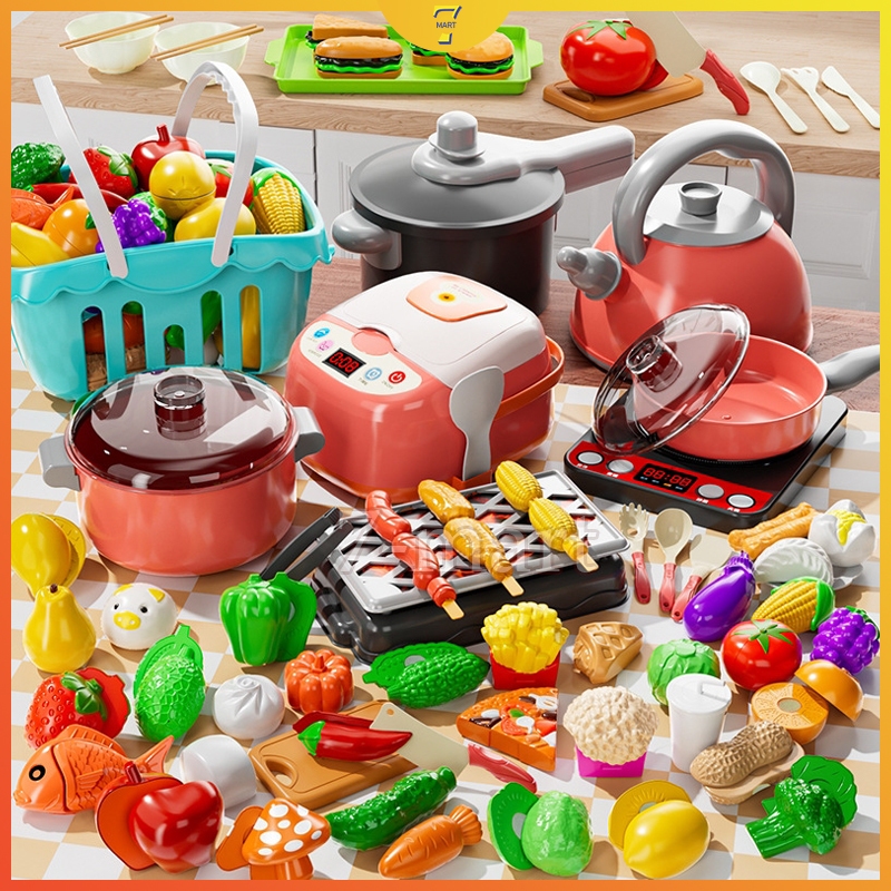 Jual 68/79/102 pcs Mainan Dapur Cooking Set Mainan Dapur Anak Kitchen ...
